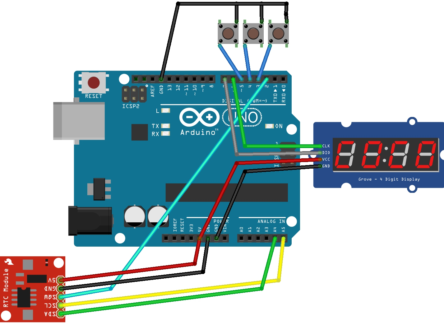 ARDUINO NANO INTERFACING WITH TM1637 4 DIGIT 7 SEGMENT DISPLAY Shree Sudarshan System And 